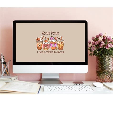 Fall Desktop Wallpaper Halloween Laptop Background Ipad Wallpper Autumn Aesthetic Mac