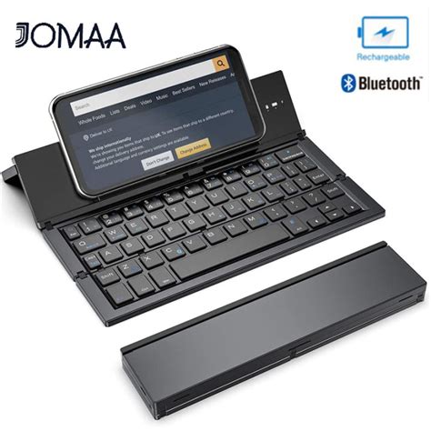 Jomaa Folding Bluetooth Keyboard Foldable Bluetooth Wireless Keyboard Folding Keyboard