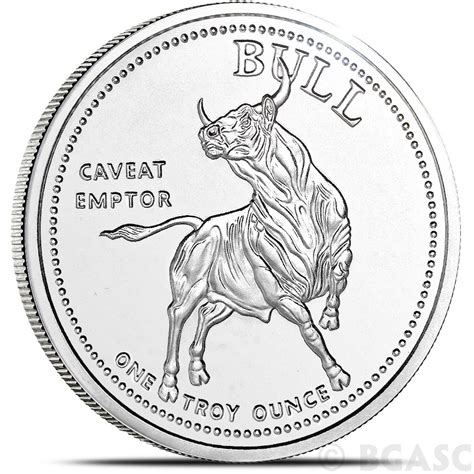 Buy 1 Oz Silver Bull Bear Market Rounds 999 Fine Silver Bullion 1