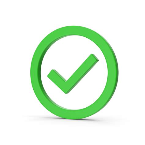 3d модель Зеленая галочка Turbosquid 2113712