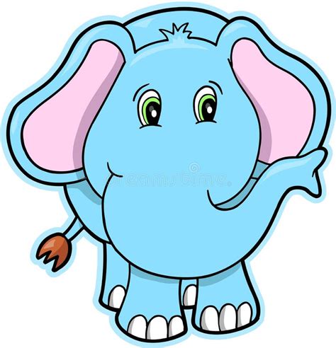 Иллюстрация вектора Дисней Dumbo изолировала на белой предпосылке
