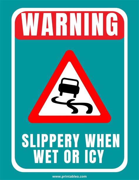 46slippery When Wet Signs Download Free Printable Pdfs
