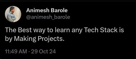 Animesh Barole On Linkedin Build Tech Projects