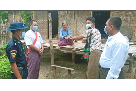 သရက်ခရိုင် အောင်လံမြို့နယ်တွင် ကိုဗစ် ၁၉ကာလအတွင်းပုံမှန်ဝင်ငွေမရှိသော အခြေခံလူတန်းစားများအား အိမ