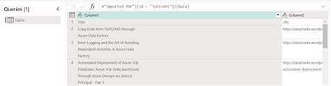 read and import data from pdf file using msft fabric