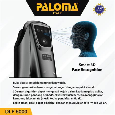 Jual Paloma Dlp 6000 Digital Lock Smart Home Kunci Pintu Door Handle