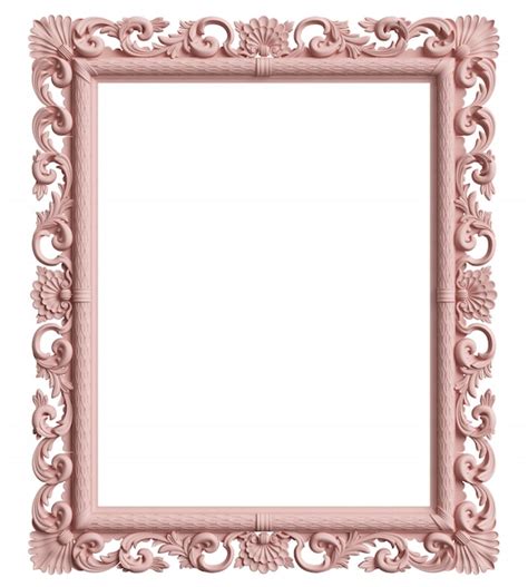 Premium Photo A Classic Frame With Ornament Decor