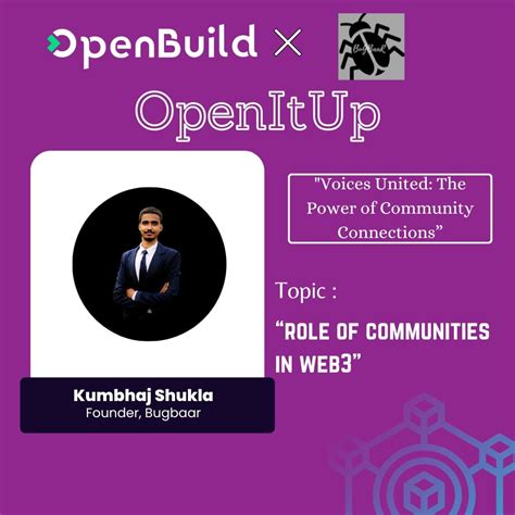 Bugbaar On Linkedin Communityconnections Web3 Networking Techtalk Bugbaar Openbuild