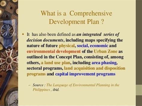 Comprehensive Development Plan