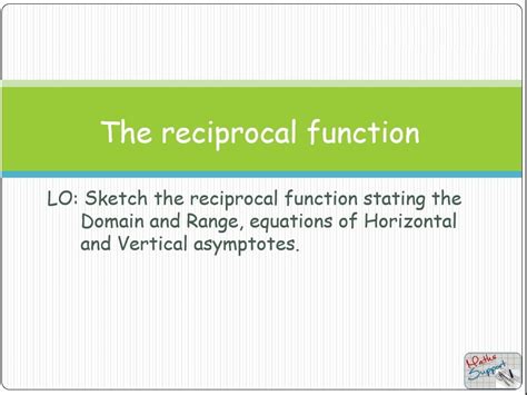 Aa281the Reciprocal Function Math Support