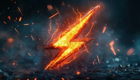 3d Thunder Bolt Stock Image Image Of Current Shopping 349201079