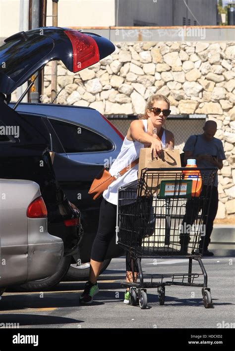 Cacee Cobb Leaving The Supermarket In Beverly Hills Featuring Cacee