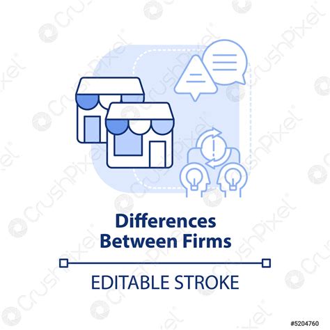 Differences Between Firms Light Blue Concept Icon Stock Vector 5204760 Crushpixel