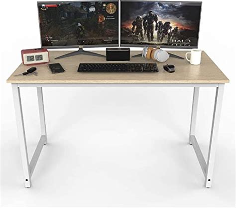 Halter Extra Long Computer Desk For Home Office 47 Modern Pc Laptop