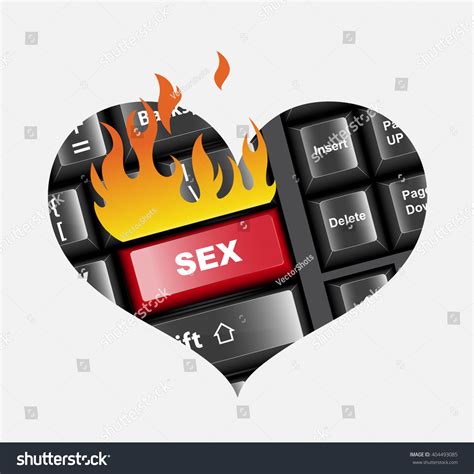 Sex Button Keyboard Vector Illustration Stock Vector Royalty Free