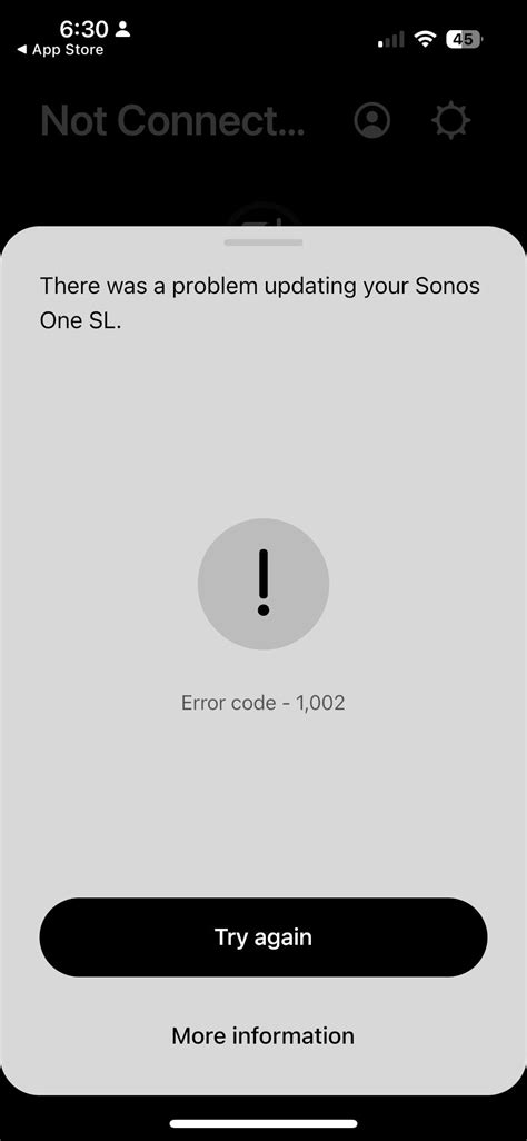 Error Code 1002 Is Getting The Best Of Me R Sonos
