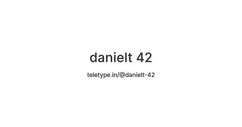 Danielt 42 — Teletype