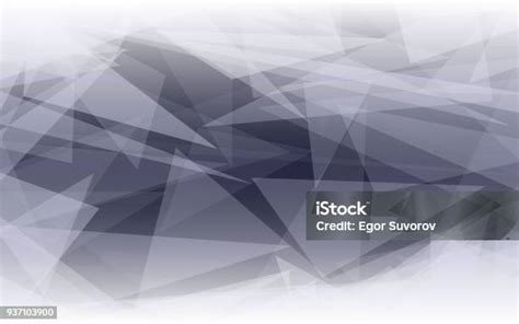 추상 다각형 모양 배경입니다 어두운 배경에서 하는 빛나는 삼각형 기하학적 디자인입니다 벡터 일러스트 레이 션 0명에 대한 스톡 벡터 아트 및 기타 이미지 Istock