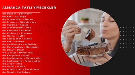 Almanca Tatlı Yiyecekler almanca tr