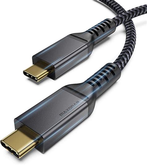 Maxonar Thunderbolt 3 Cable 2 M Tb3 40gbps Usb 4 Cable Supports 1x 5k