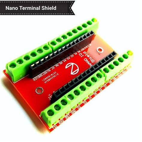 New Red Arduino Nano Terminal Pin Iw Expansion Shield Board Module Shopee Malaysia