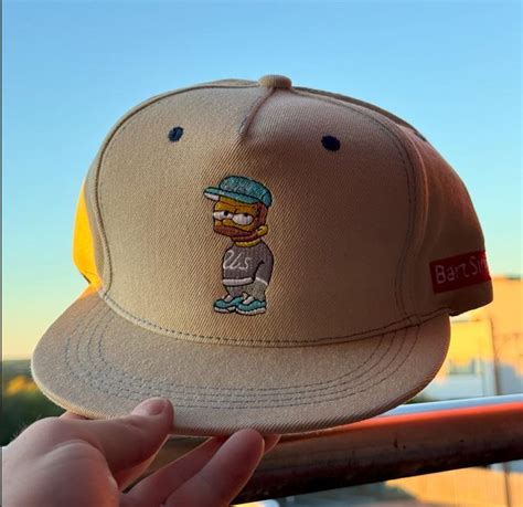 Snapback Bart Simpson Cap Retro Vintage Hype Clothing Hat Hip Hop Etsy