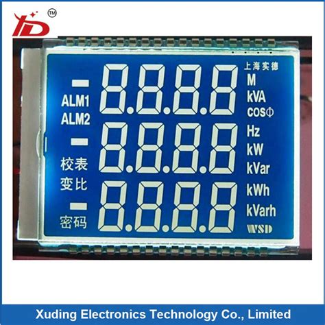 Custom Monochrome Segment Pin Connection Digital Lcd Display China