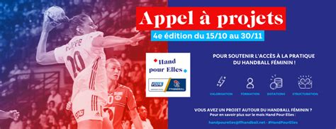 4ème édition de l appel à projets Hand Pour Elles Ligue de Bretagne