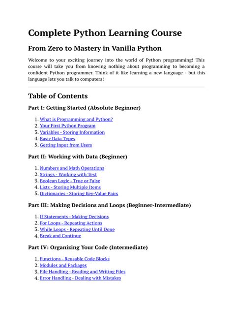 Python Complete Course Pdf Boolean Data Type Control Flow
