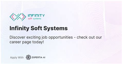 Infinity Soft Systems Career Page Jobs