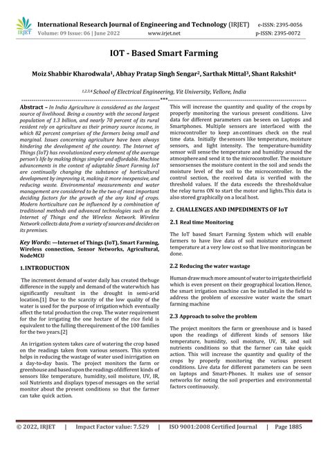 Iot Based Smart Farming Pdf