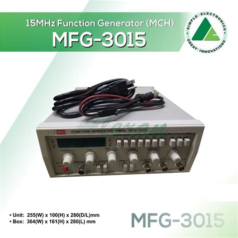 Mfg 3015 15mhz Function Generator Mch Alexan