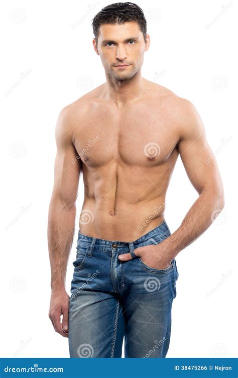 Hombre Con El Torso Desnudo Imagen de archivo libre de regalías