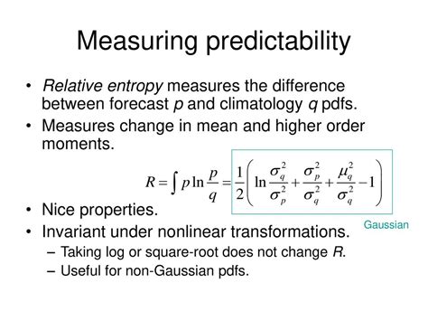 Measuring The Potential Predictability Of Seasonal Climate Predictions Ppt Download