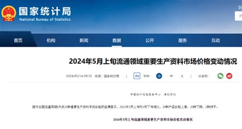 国家统计局发布：5月上旬非金属建材等生产资料价格变动情况云南东欣土工材料制造有限公司