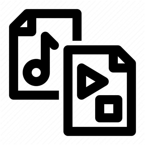 Unstructured Data Information Big Multimedia File Icon Download