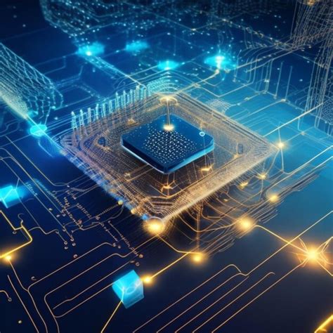 Premium Ai Image Abstract Image Of Interconnected Quantum Computing Circuits And 5g