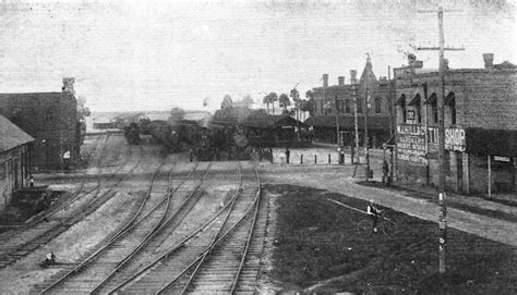 Historic Train Cars Line Up At The S Florida Railroad Company Depot