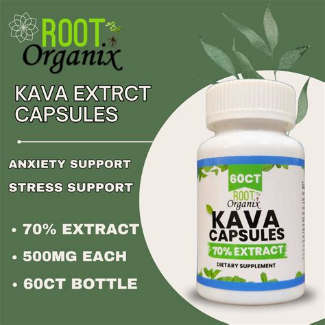Root Organix Kava 70 Extract Capsules The Daily Dose