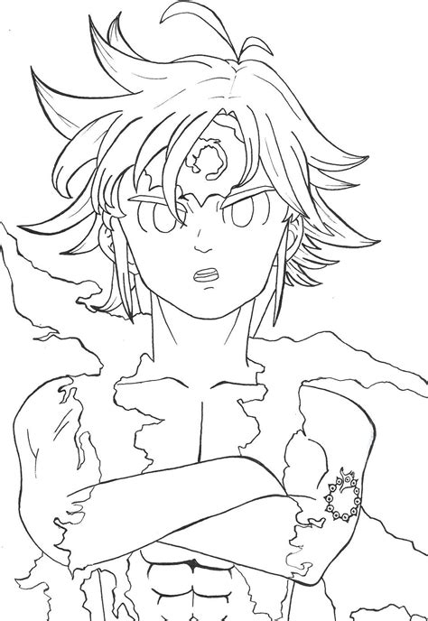 Learn How To Draw Meliodas From Nanatsu No Taizai Nanatsu No Taizai
