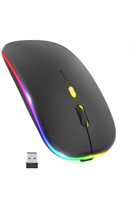 Osqar Kablosuz Fare Wireless Mouse 4 Tuşlu Renk Sessiz Şarj Edilebilir