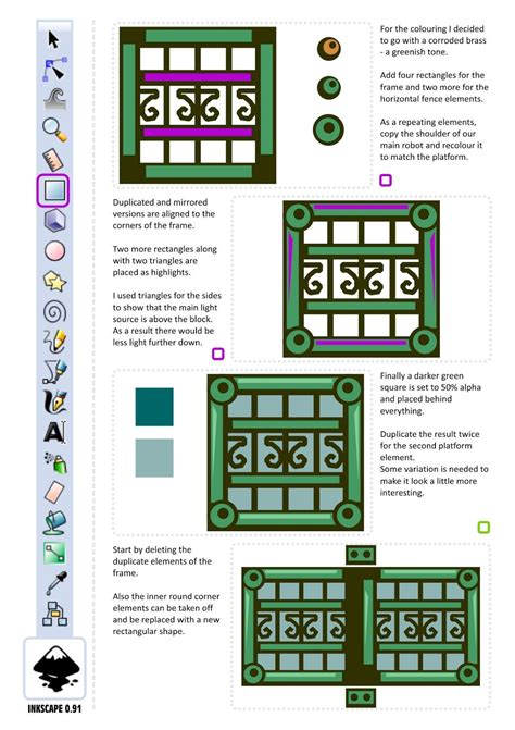 Quick Tutorial On The Stamp Shape 2dgameartguru Inkscape Tutorial Artofit