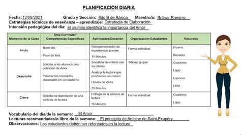 ¿cómo Diseñar Correctamente Las Actividades En Una Planeación Tabla