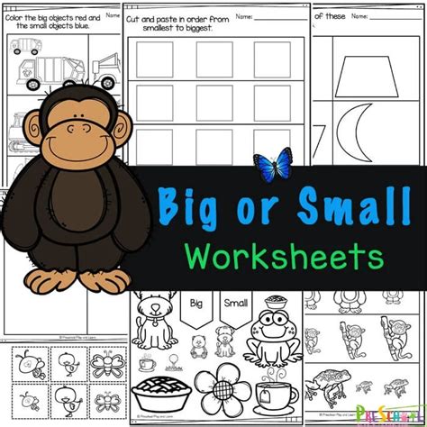 Big Vs Small Size Comparison Worksheets For Preschool And Kindergarten