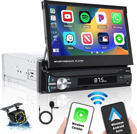 Hikity Autoradio 1 Din Carplay Android Auto avec Écran Tactile