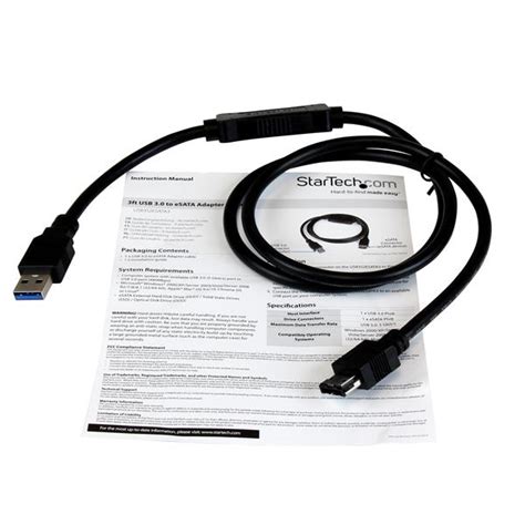 Usb 30 To Esata Adapter Cable Hard Drive Adapters And Converters