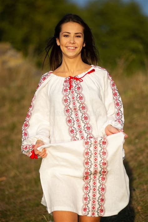 Outdoor Portrait Of Beautiful Ukrainian Girl Stock Image Image Of