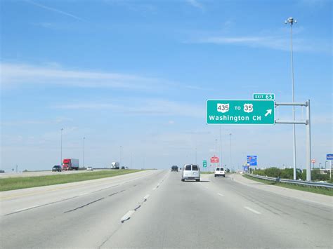 Ohio Interstate 71 Northbound Cross Country Roads