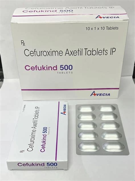 Cefuroxime Axetil 500 Mg Tab At Rs 4000 Box Cefuroxime Axetil Tablets