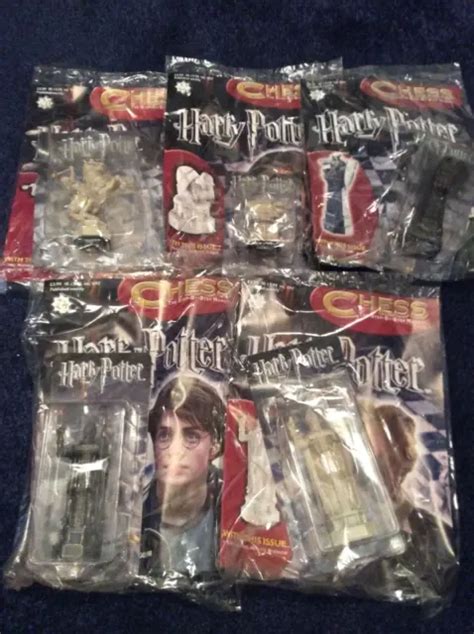 5 X Deagostini Harry Potter Chess Set Magazine Sets Issues 20 22 23